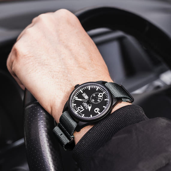 Techne | Harrier 386 - Black – TIME ZONE